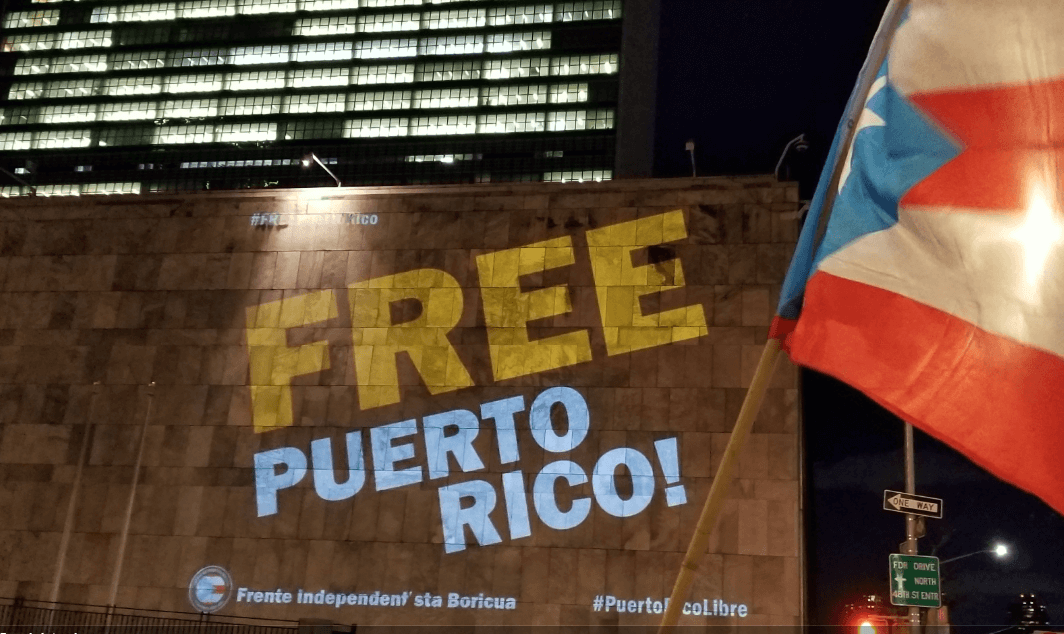 Proyectan imágenes por independencia de Puerto Rico en la ONU